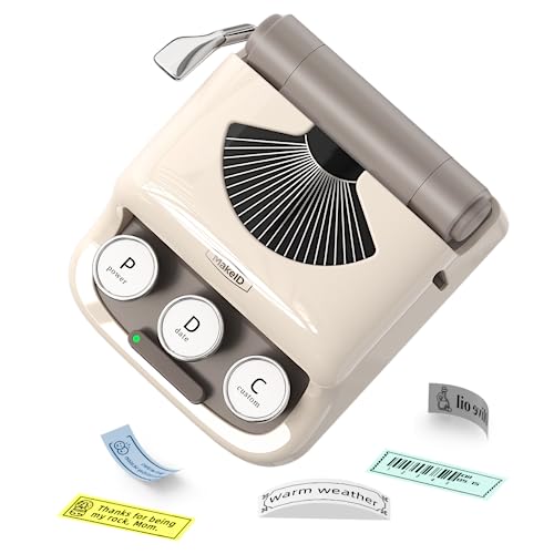 Snapklik.com : Makeid Q1 HD Label Maker Machine - Vintage Label Makers