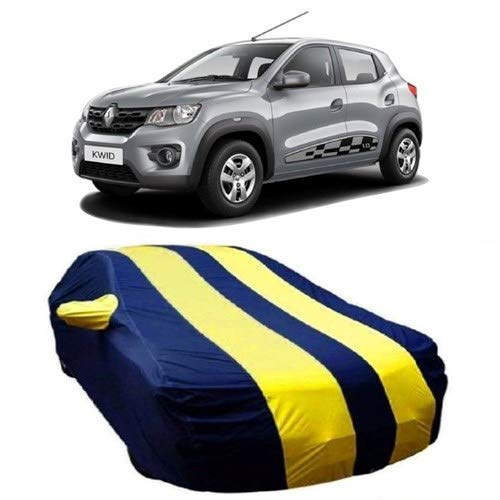 SPIRITED Water Resistant Car Body Cover for Renault kwid (Yellow & Blue ...