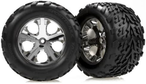 Amazon.com: Traxxas 3668 Talon Tires Pre-Glued on 2.8" Chrome All Star ...