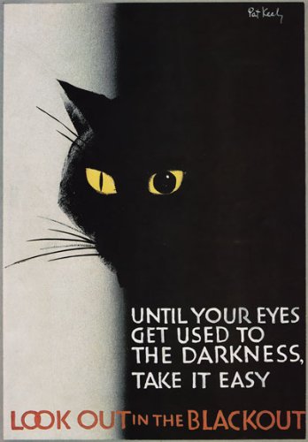 Affiche Prints 3W7 Vintage 1940's WW2 Look Out In The Blackout British ...