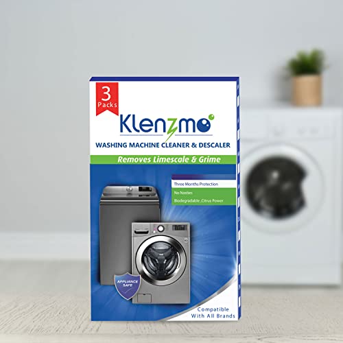 Klenzmo Washing Machine Cleaner & Descaling Powder 180g 3 pouch (Pack ...