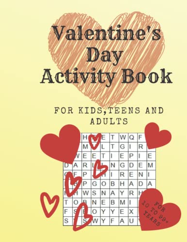Snapklik.com : Valentines Day Acitvity Book For Kids Teens And Adults ...