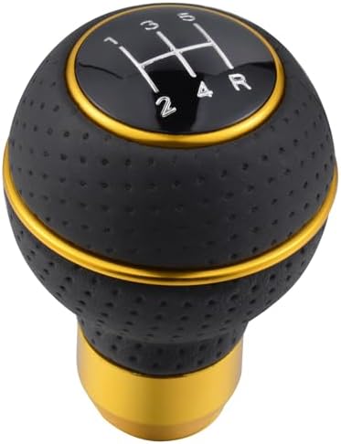Padaodao 5 Speed Gear Knob Car Shifter Head Leather Shift Lever Stick ...