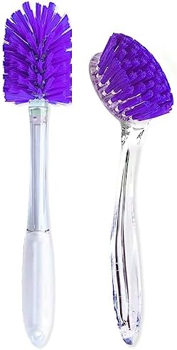 Amazon.com: Bright Box Kitchen Nylon Dish Brush and Bottle Brush Set ...