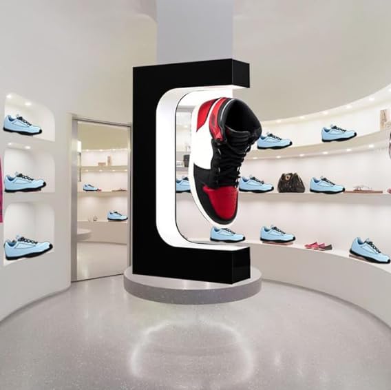 SPSON International Magnetic Levitating Shoe Display Stand (Black) II ...