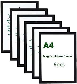 A4 Magnetic Photo Pouch 6 PCS Black Magnetic Frame Waterproof Self ...