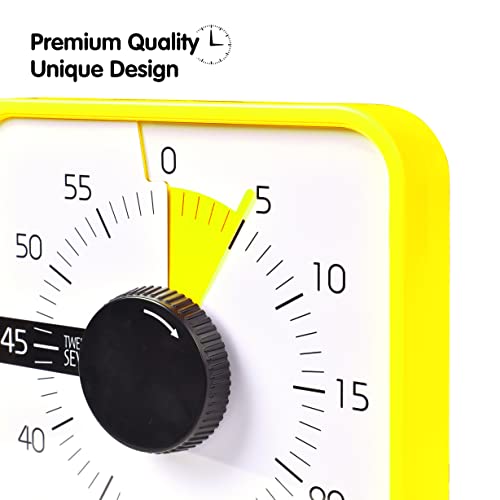 TWENTY5 SEVEN Countdown Timer 7.5 inch; 60 Minute 1 Hour Visual Timer ...