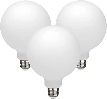 KGC G30 LED Edison Globe Light Bulb, Warm White 2700K CRI 90, Dimmable ...