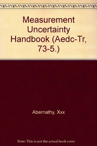 Amazon.com: Measurement Uncertainty Handbook (Aedc-Tr, 73-5 ...