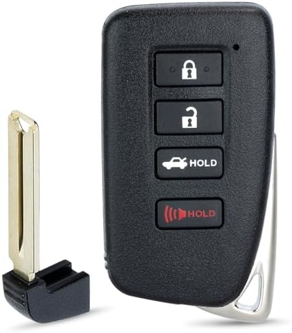 Amazon.com: OEM Electronic 4-Button Smart Key Fob Remote Compatible ...