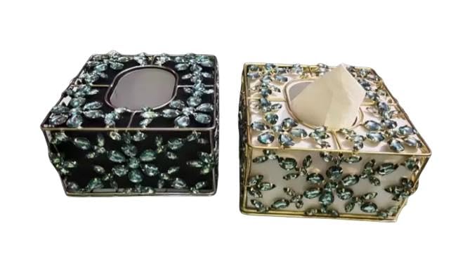 Hand Crafted Multi Function Tissue Storage Box with Square Shape Tissue ...