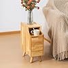 Amazon.com: SOBIBO Small Nightstand, Narrow Nightstand, Solid Slim Wood ...