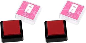 Amazon | シャチハタ スタンプパッド いろもよう わらべ 桃色 （ももいろ） HAC-S1-LP (× 2) | 朱肉・スタンプ台 | 文房具・オフィス用品