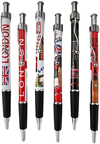 6 pcs London Landmark Ballpoint Pens, Designed in U.K., Great British ...