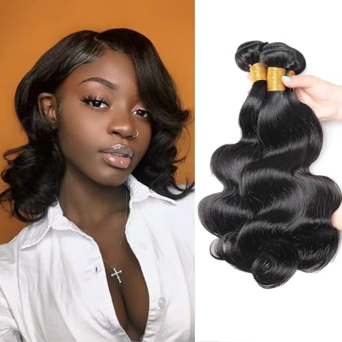 Amazon.com : Body Wave Bundles Human Hair 100% Unprocessed Brazilian ...