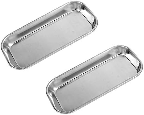 SENENQU 5 Pack Small Stainless Steel Medical Instrument Tray ...