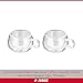 Judge JDG25 Double Walled Glass Small Coffee Cups with Handle, Set of 2 ...