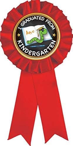 Amazon.com: Kindergarten Graduation Red Rosette Ribbon, Kids Graduation ...