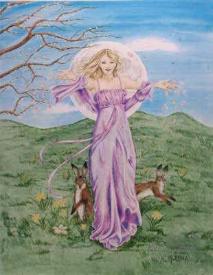Amazon.com: Poster: Goddess Ostara(11x14) : Home & Kitchen
