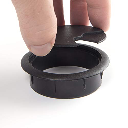 LouMaxx Cable Grommet Desk Diameter 60 mm – Set of 2 Desk Cable Guide ...