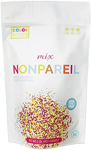 Amazon.com: ColorKitchen Nonpareil Confetti Sprinkles Natural ...