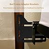 Amazon.com: VANROUG 2 Pcs Bed Frame Brackets for Headboard, Bed Frame ...