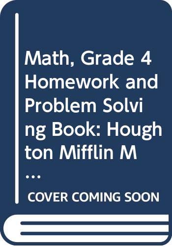 Math, Grade 4 Homework and Problem Solving Book: Houghton Mifflin Math Spanish California (Hmm ...