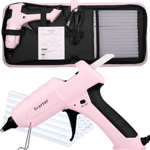 Amazon.com: Svartur Full Size Hot Glue Gun with Case, 20 Hot Glue ...
