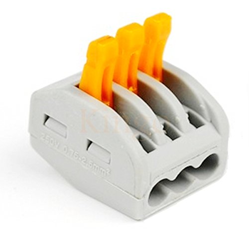 Generic 20pcs/lot Universal Wire Connectors Spring Lever Push Fit ...