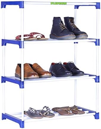 FLIPZON Multipurpose Metal, Plastic Rack Organizer for Shoe/Clothes ...