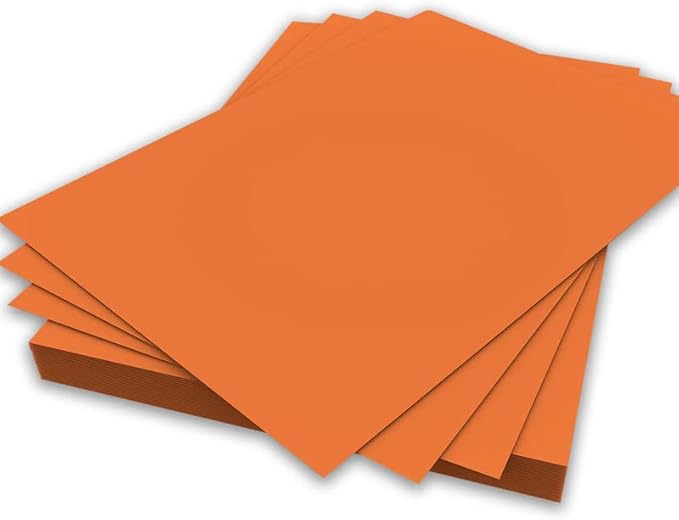 A4 Dark Orange Colour Paper 80gsm Sheets Double Sided Printer Paper ...