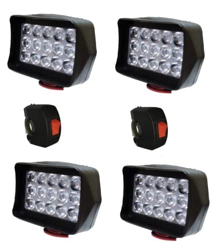 PETROX 15 Led Pack Of 4 White Bike Led Light Driving Waterproof ...