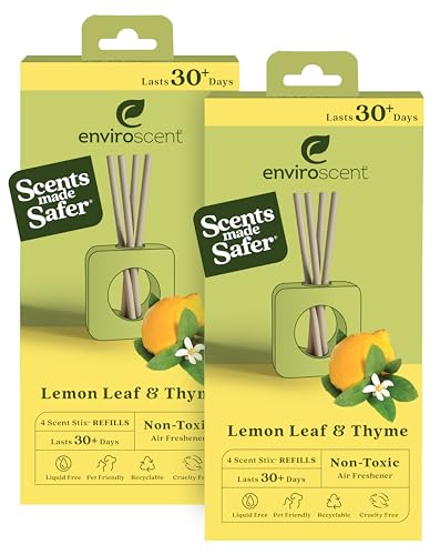 Enviroscent Non-Toxic Air Freshener for Home (Lemon Leaf & - Want It All