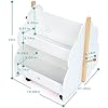 Amazon.com: Labebe -Bookshelf, Wooden Storage Bookcase, 2-in-1 Mini ...