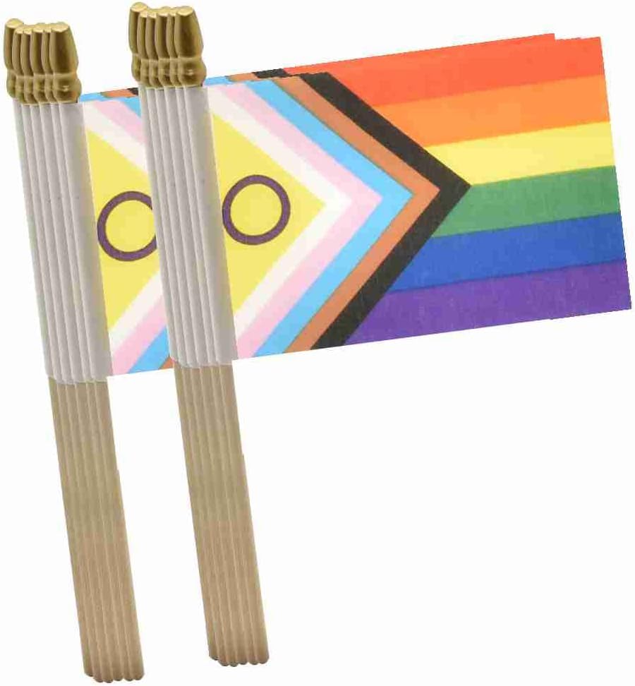 Amazon.com : Lebei New Pride Flags Small Mini Handheld Rainbow Gay ...