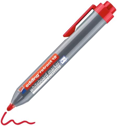Edding Retractable Whiteboard Marker Pen - Red : Amazon.co.uk ...