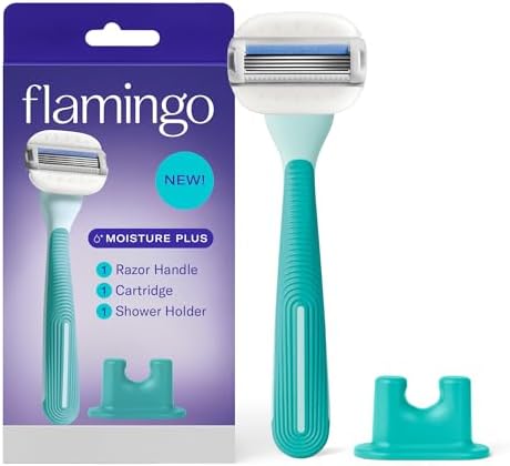 Amazon.com: Flamingo Moisture Plus Women's Razor Set - No Shave Gel ...