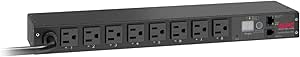 Amazon.com: APC Rack Mount PDU, Switched Rack 120V/15A, (8) Outlets, 1U Horizontal Rackmount ...