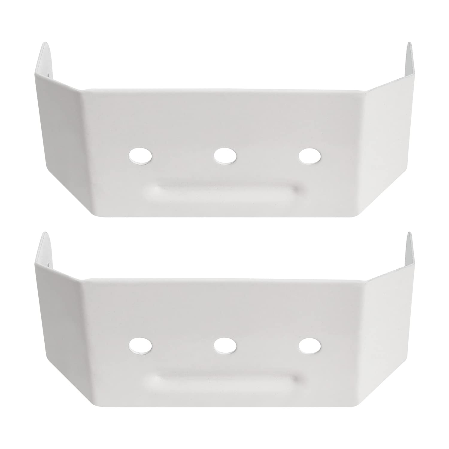 Downspout Adapter Gutter Pipe Clip Hidden Bracket 2x3 White Set of 2 ...