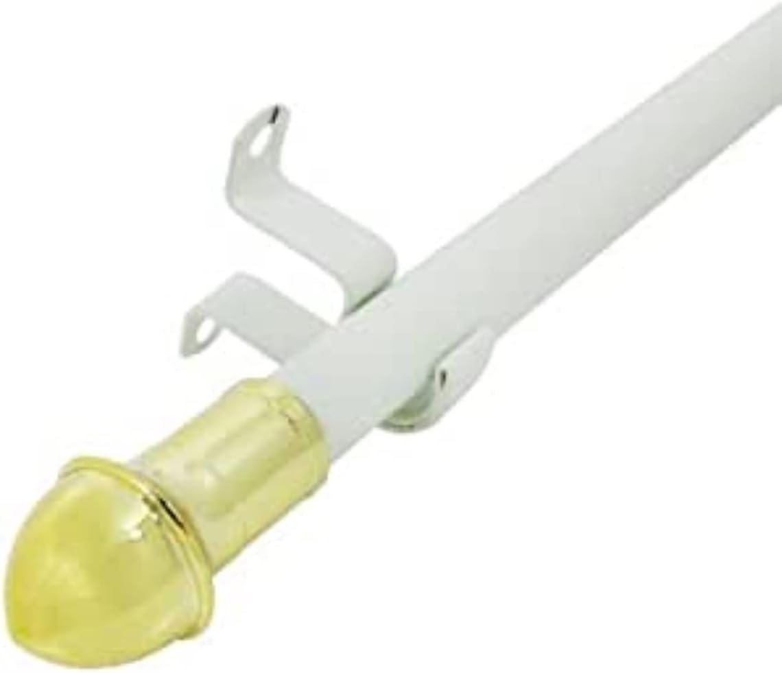 Amazon.com: Graber 7/16-Inch Round Cafe Curtain Rod (84 to120-Inch ...