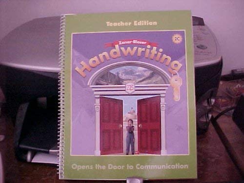 Zaner-Bloser Handwriting, Grade 2C, Teacher Edition: Clinton S Hackney ...