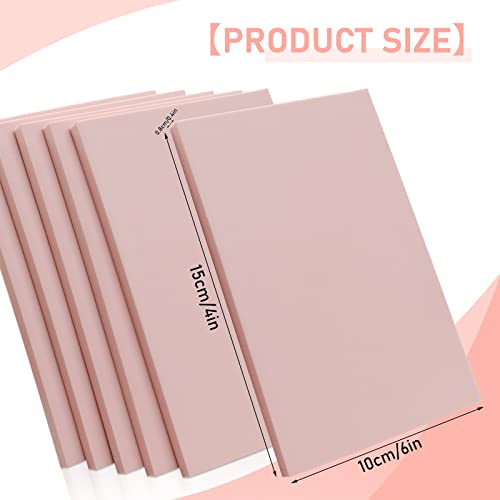 Snapklik.com : 6 Pack 4x6 Pale Pink Rubber Stamp Carving Blocks Rubber ...