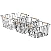 Amazon.com: Amazon Basics Rectangular Wire Storage Baskets, Set of 3 ...