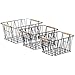 Amazon.com: Amazon Basics Rectangular Wire Storage Baskets, Set of 3 ...