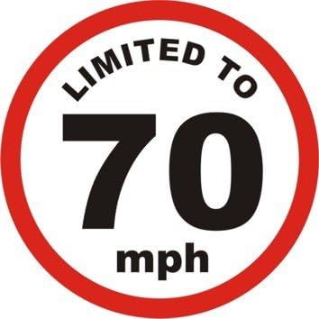 LIMITED TO 70 mph Van Lorry Sticker : Amazon.co.uk: Automotive