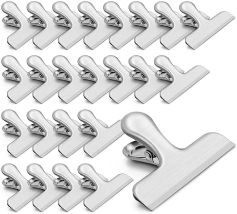 Amazon.com : VNDUEEY 24 Pack Stainless Steel Chip Clips, Bag Clips for ...