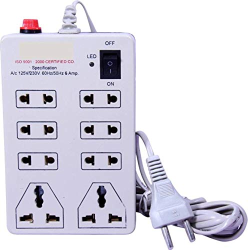 Buy RUHAILA Multi-Utility 8 Socket Extension Board with Fuse and Button ...