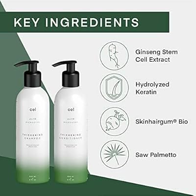 Buy Cel Microstem Natural Hair Thickening Shampoo & Conditioner Set (2 ...