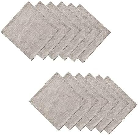 Amazon.com | 80 Pieces Linen Cocktail Napkins Bulk 6 x 6 Inch Cloth ...