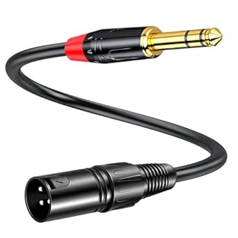 Amazon.com: Sairps XLR Male to 1/4 Inch TRS Cable 19.68inch, XLR 3 Pin ...